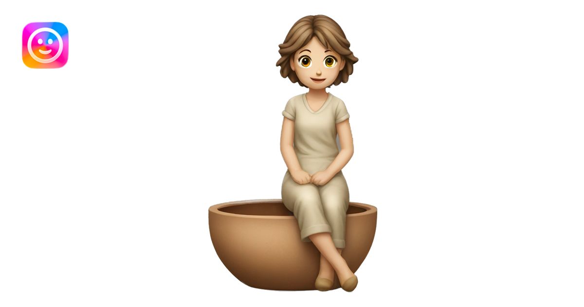 Girl pottery emoji | AI Emoji Generator