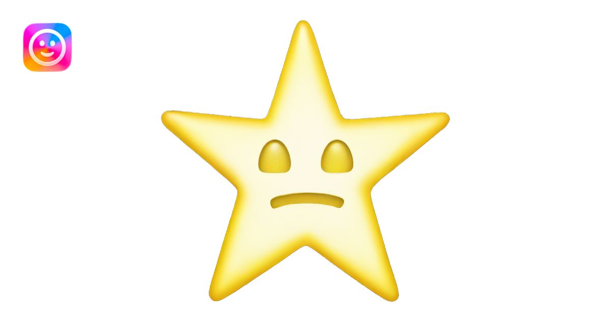 Snapchat yellow star verification badge emoji | AI Emoji Generator