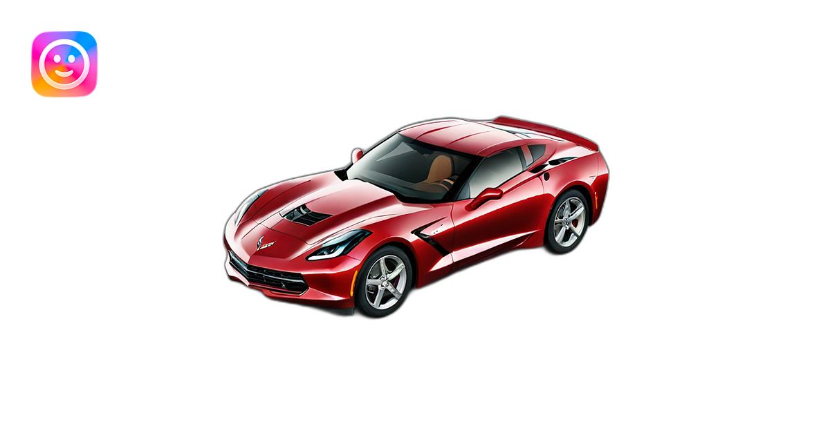 Corvette stingray rouge emoji | AI Emoji Generator