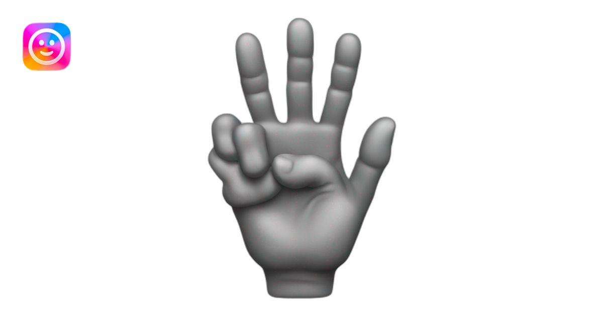 hand showing heavy metal sign emoji | AI Emoji Generator