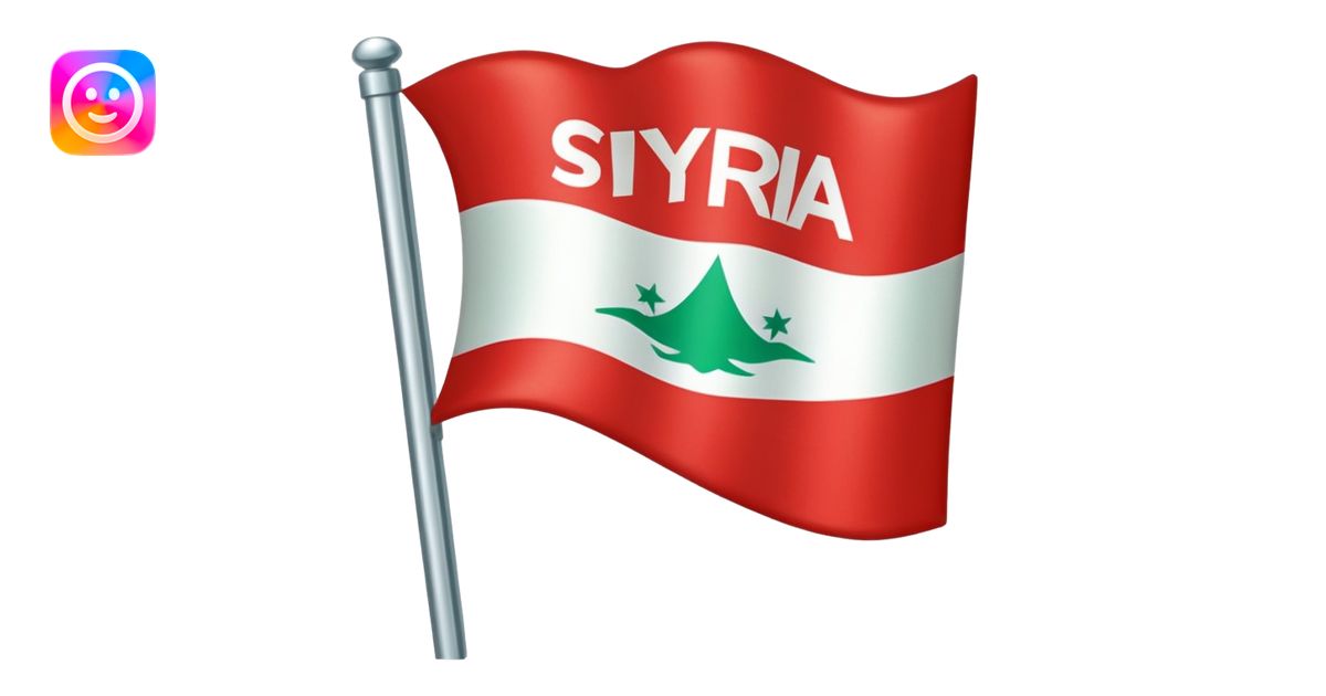 Syria green flag emoji | AI Emoji Generator