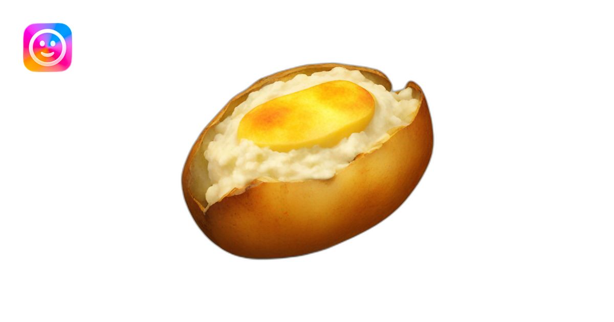 Baked Potatoe emoji | AI Emoji Generator