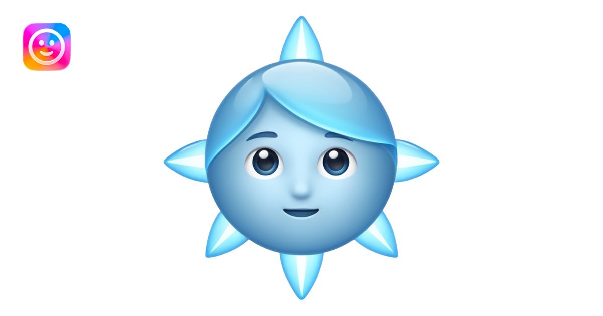 A light blue ray emoji | AI Emoji Generator