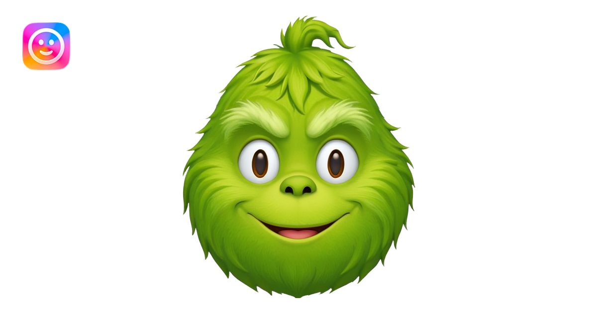 Grinch circle emoji | AI Emoji Generator