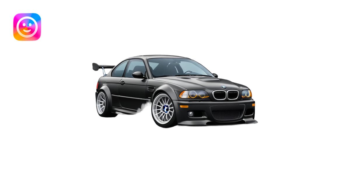 bmw m3 e46 drifting emoji | AI Emoji Generator