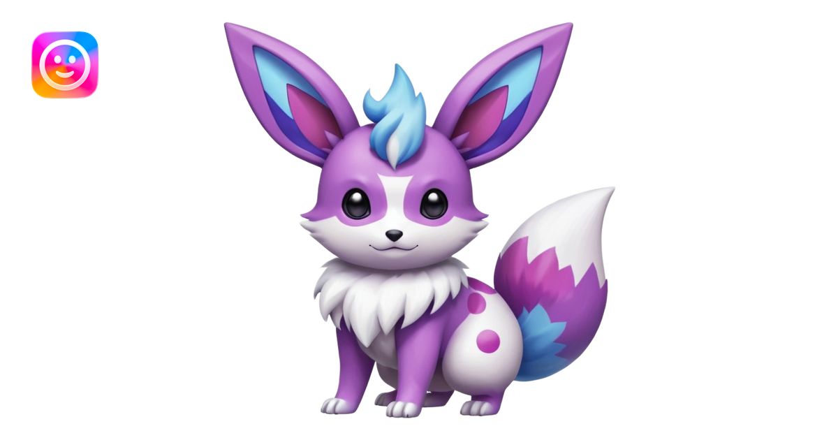 Shiny White with Violet and Indigo markings and nebula markings Eevee ...