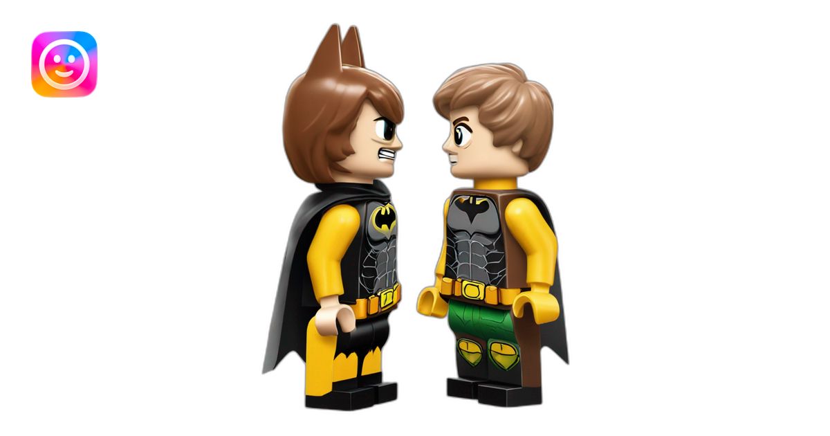 lego batman and robin kissing emoji | AI Emoji Generator