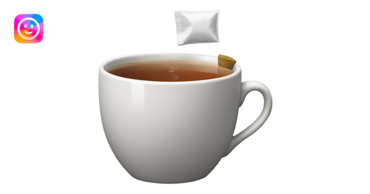 mug of tea with teabag sticking out emoji | AI Emoji Generator