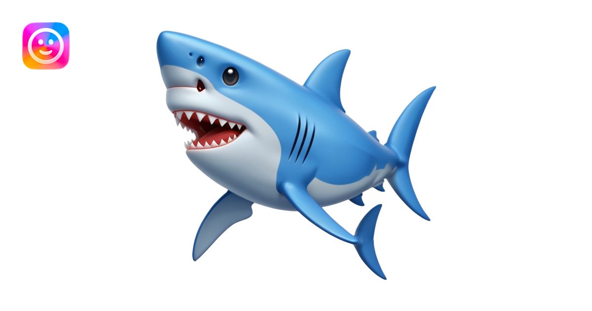shark with blues emoji | AI Emoji Generator