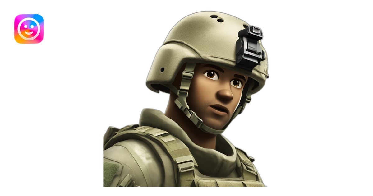 Call of Duty MW2 Soldier On Cover emoji | AI Emoji Generator