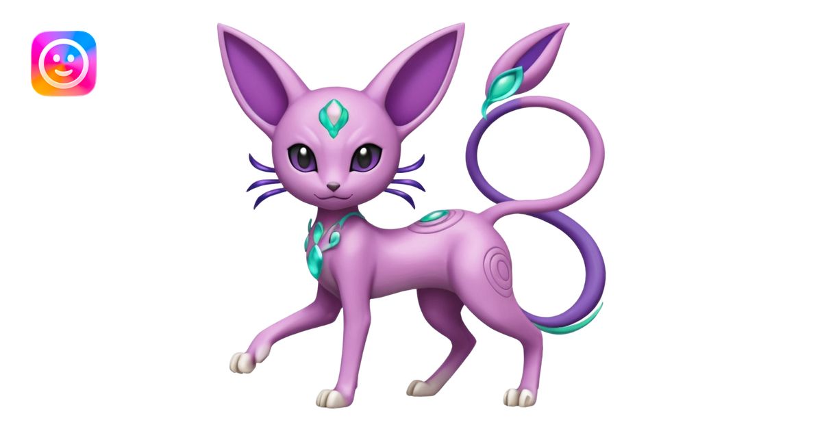 Meloetta-Mewtwo-Espeon-Pokémon-Fakémon-fusion-hybrid-creature emoji ...