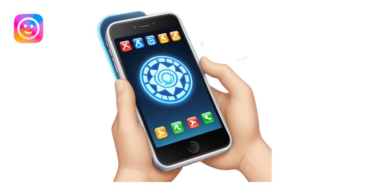 a phone showing the game weaver being played on it emoji | AI Emoji ...