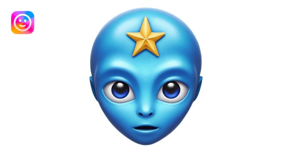 Star being, alien emoji | AI Emoji Generator