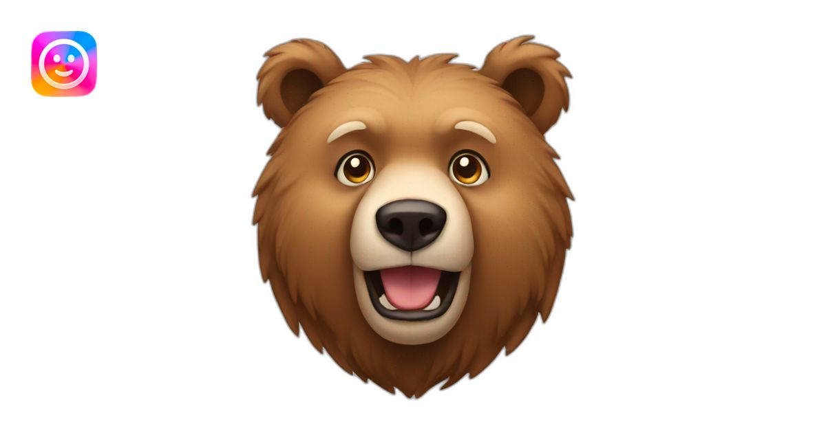 Bear emoji | AI Emoji Generator