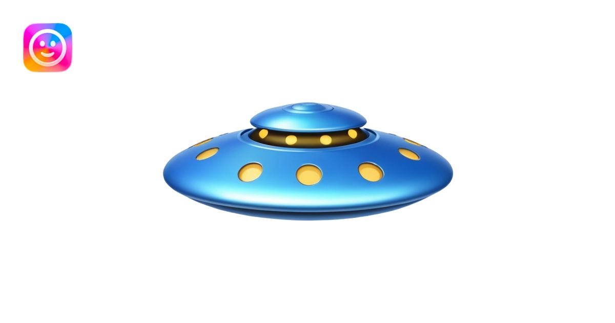blue UFO emoji | AI Emoji Generator