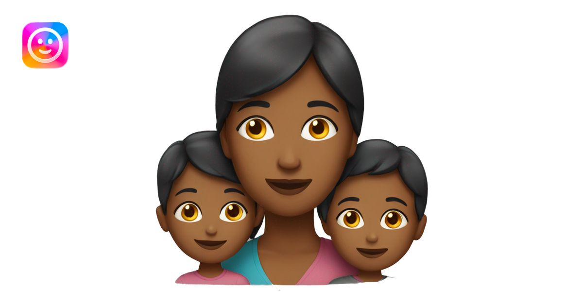 Mother with several children emoji | AI Emoji Generator