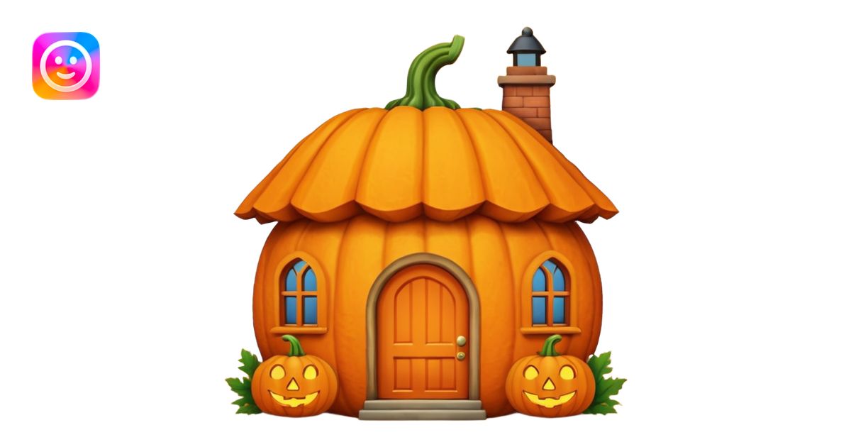 Maison citrouille emoji | AI Emoji Generator