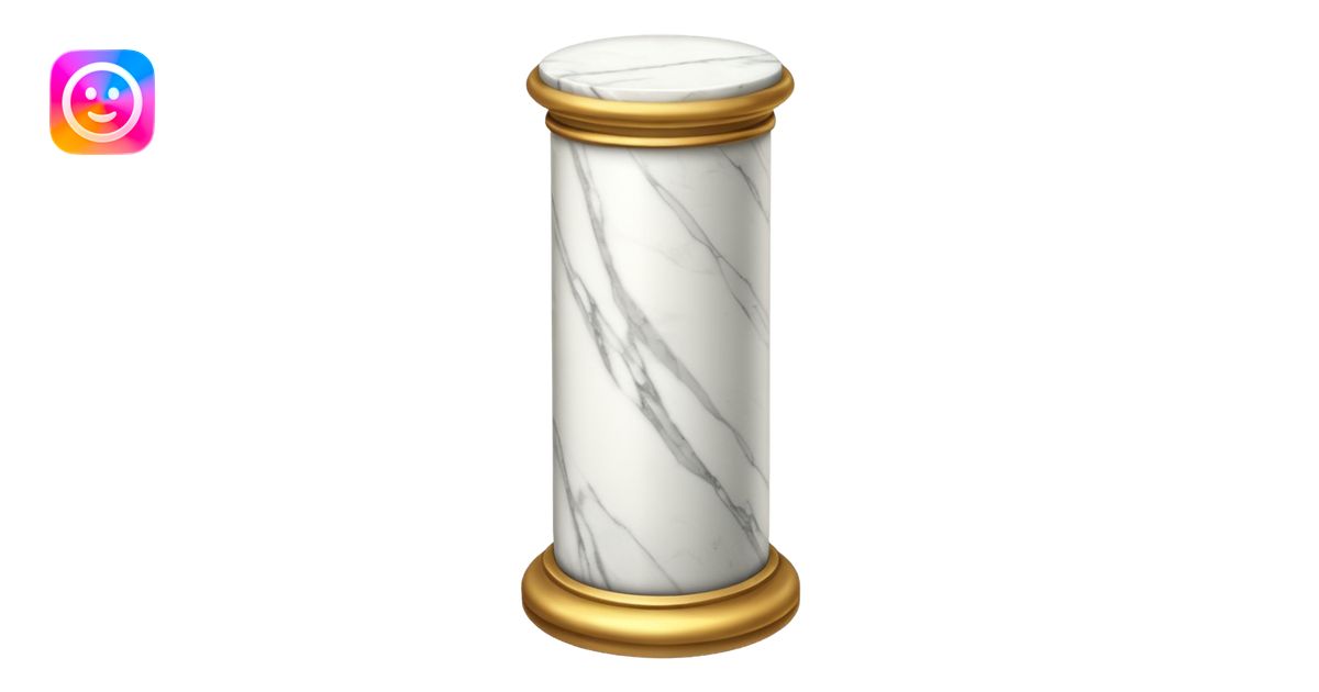 White marble pillar emoji | AI Emoji Generator