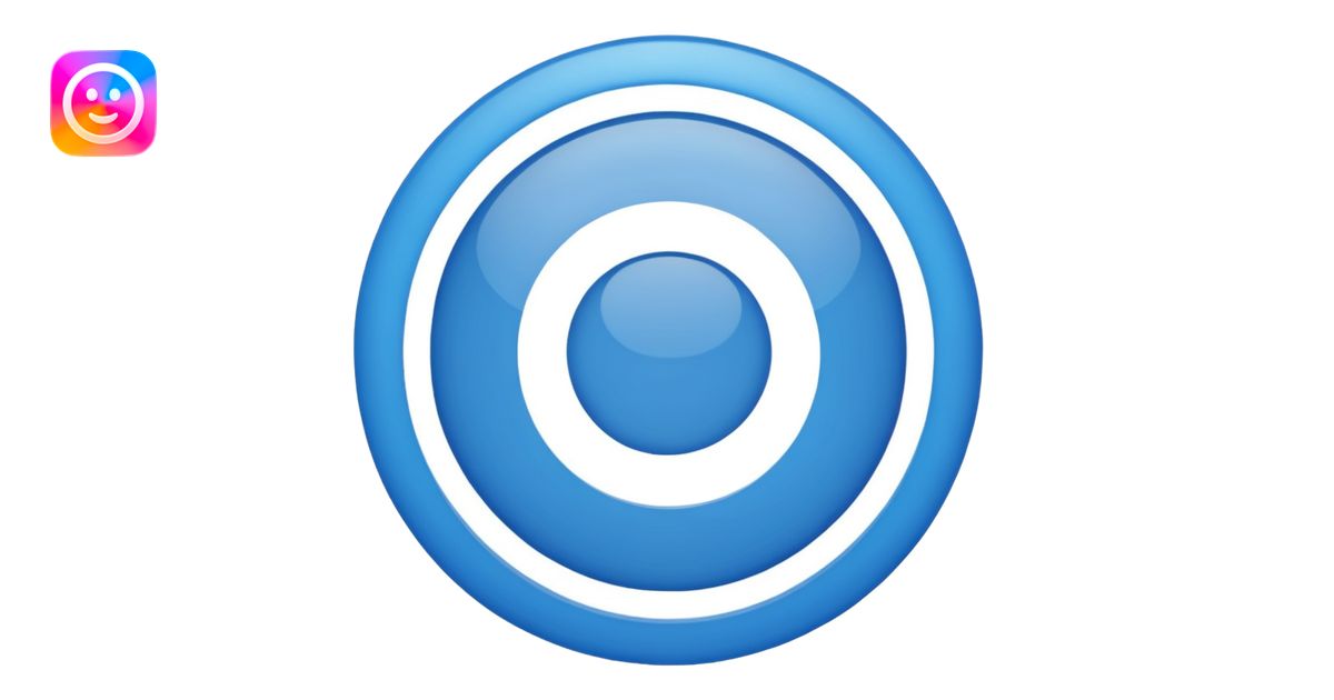 Un rond bleu avec le logo valide emoji | AI Emoji Generator