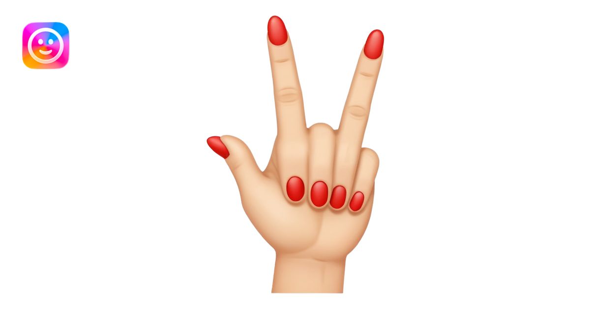 hand with ringer finger and middle finger down emoji | AI Emoji Generator