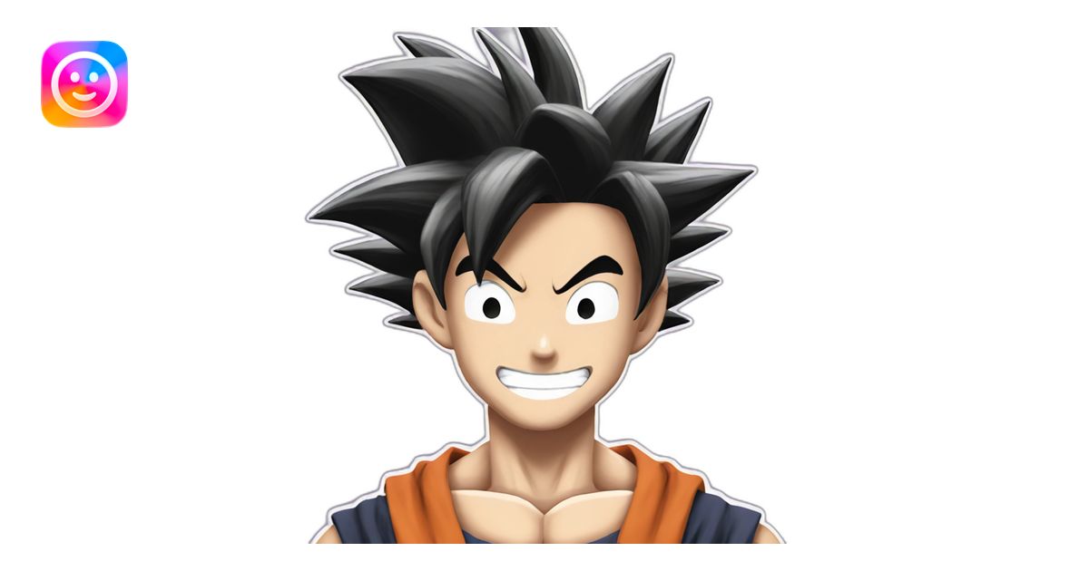 Goku Black smile emoji | AI Emoji Generator