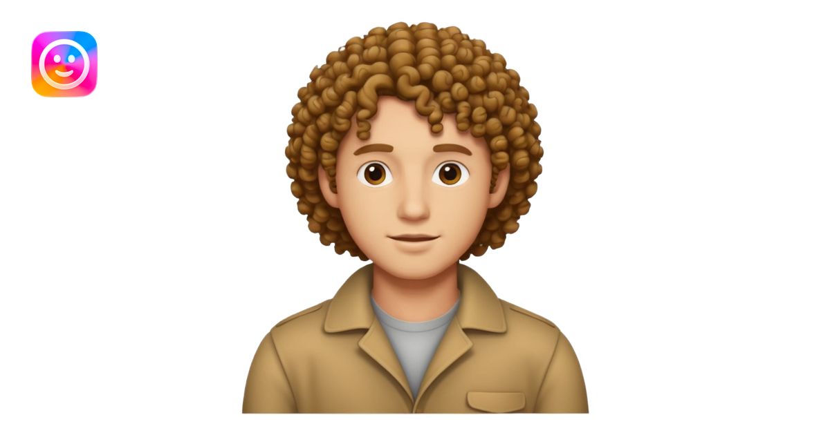 men with curly hairs emoji | AI Emoji Generator
