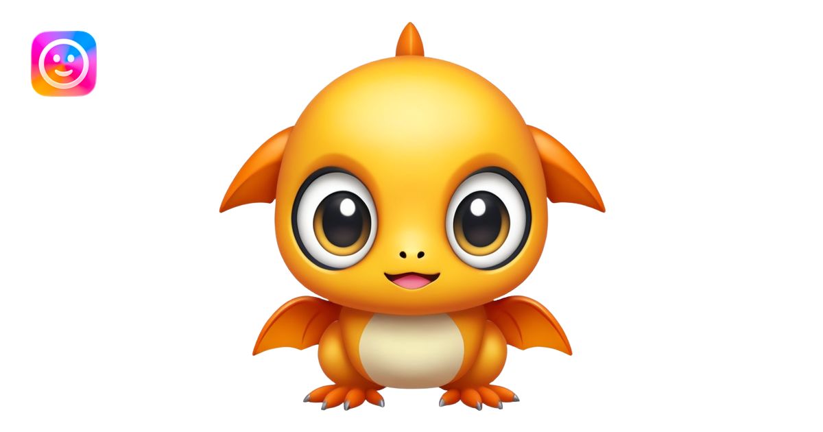 Cute kawaii chibi Fakémon-creature emoji | AI Emoji Generator