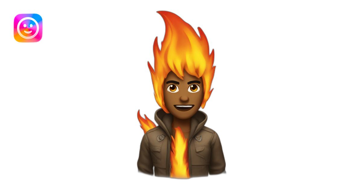 Sassy fire emoji | AI Emoji Generator