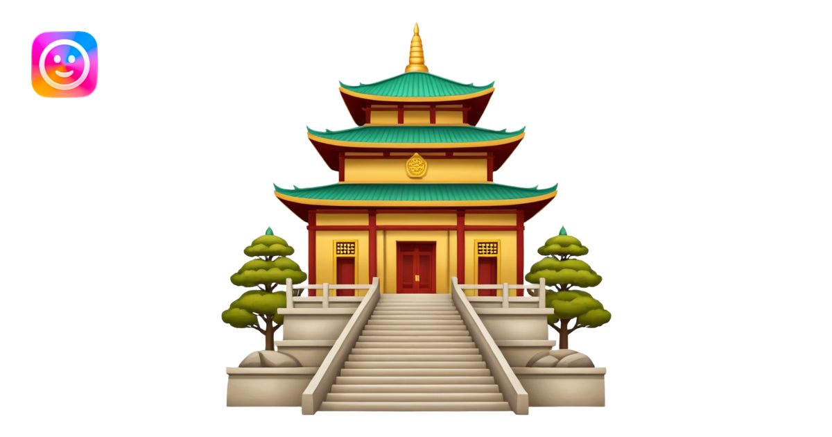 buddhist Temple visit emoji | AI Emoji Generator