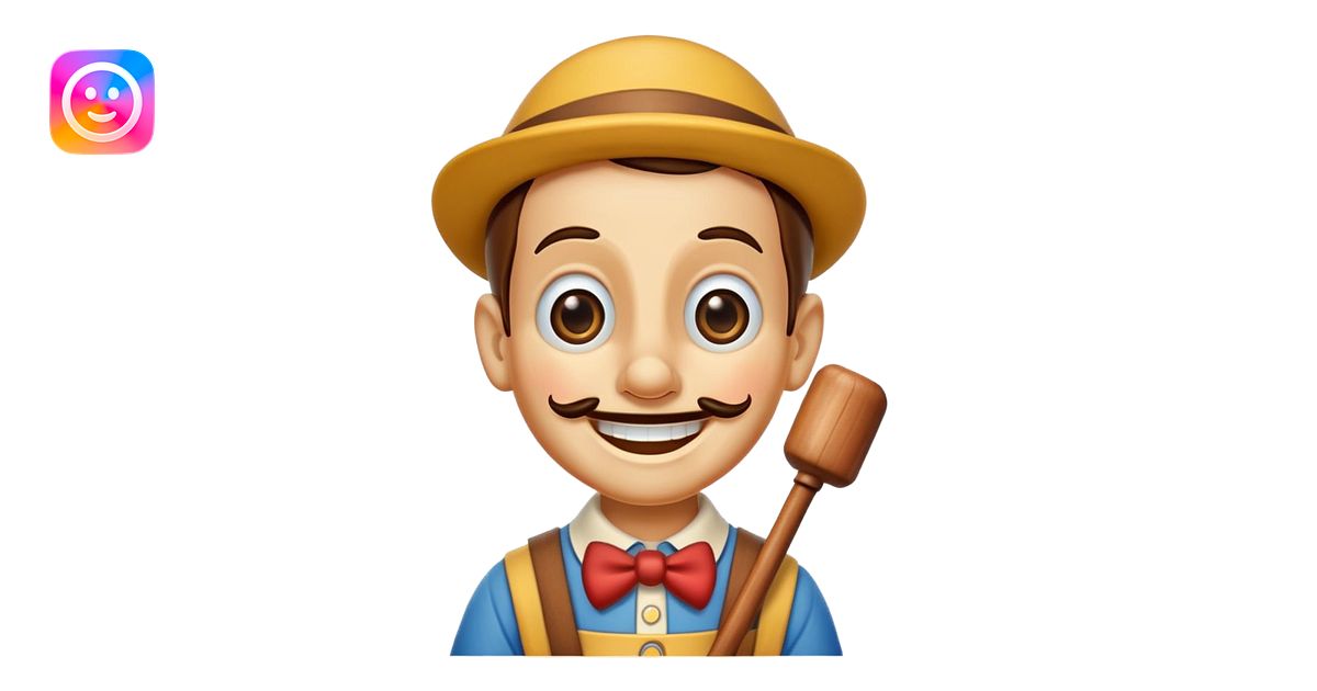 Pinocchio emoji | AI Emoji Generator