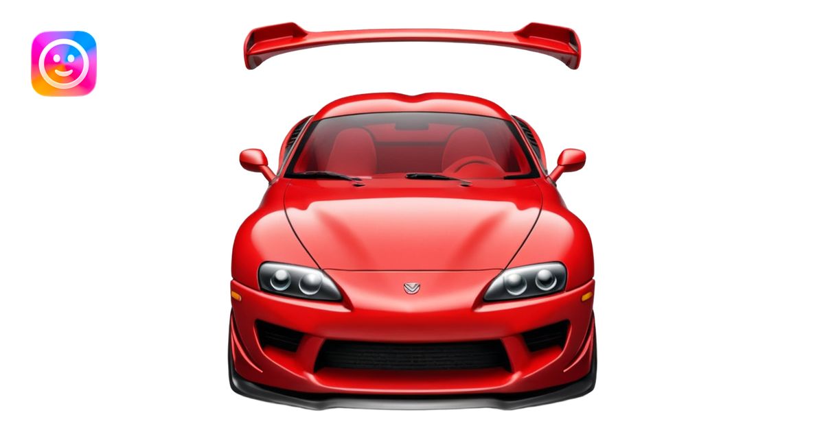 Un SUPRA carro emoji | AI Emoji Generator