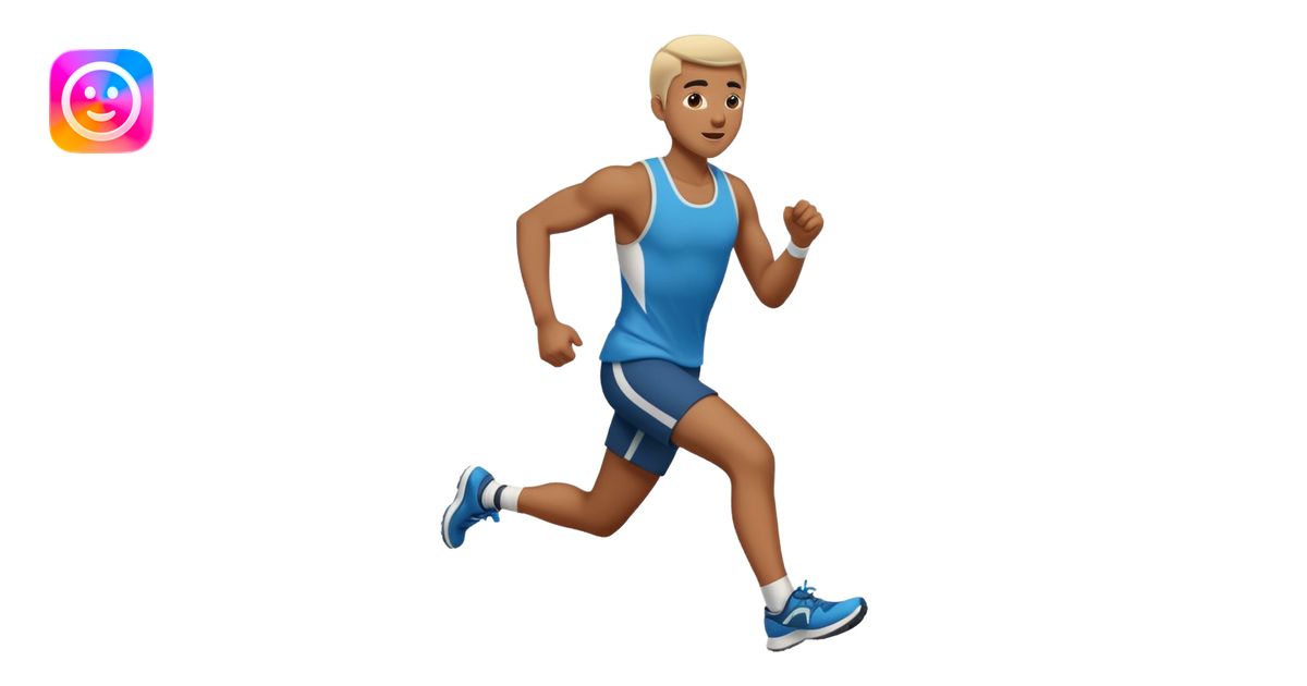 running emoji runner emoji person running emoji emoji | AI Emoji Generator