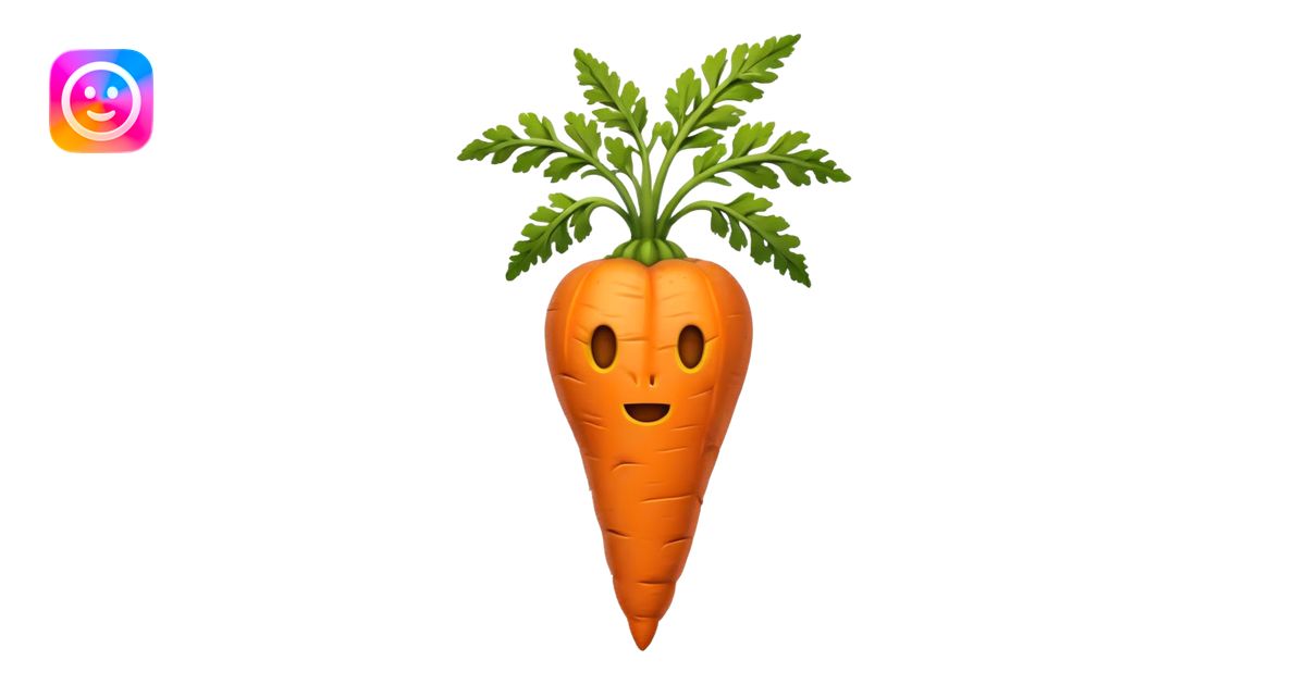 molden, wilted carrot, discord style emoji | AI Emoji Generator
