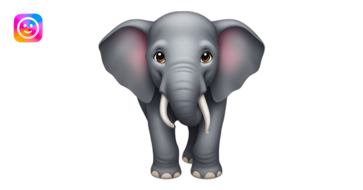 Asian Elephant emoji | AI Emoji Generator