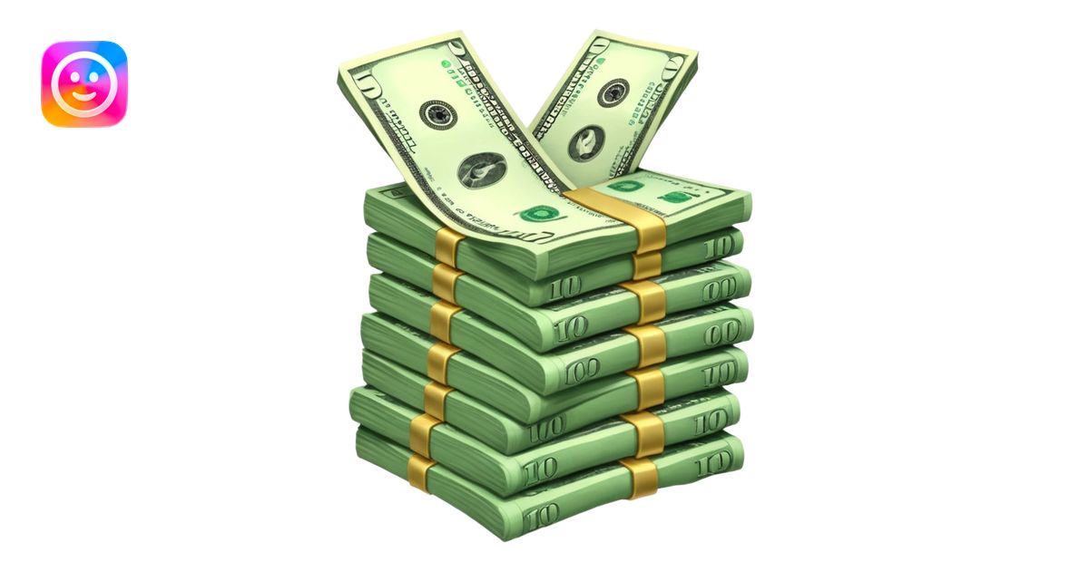 Falling value of the dollar emoji | AI Emoji Generator