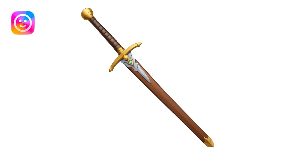 wooden sword emoji | AI Emoji Generator