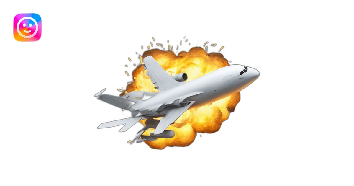 exploded aircraft emoji | AI Emoji Generator