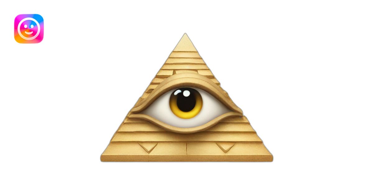 Eye of the Pyramid emoji | AI Emoji Generator