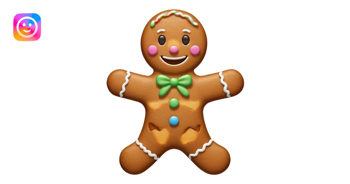 Gingerbread man emoji | AI Emoji Generator