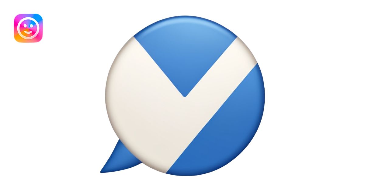 Create a emoji of realistic Instagram blue tick emoji | AI Emoji Generator