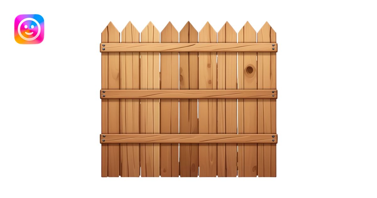 Wood fence emoji | AI Emoji Generator
