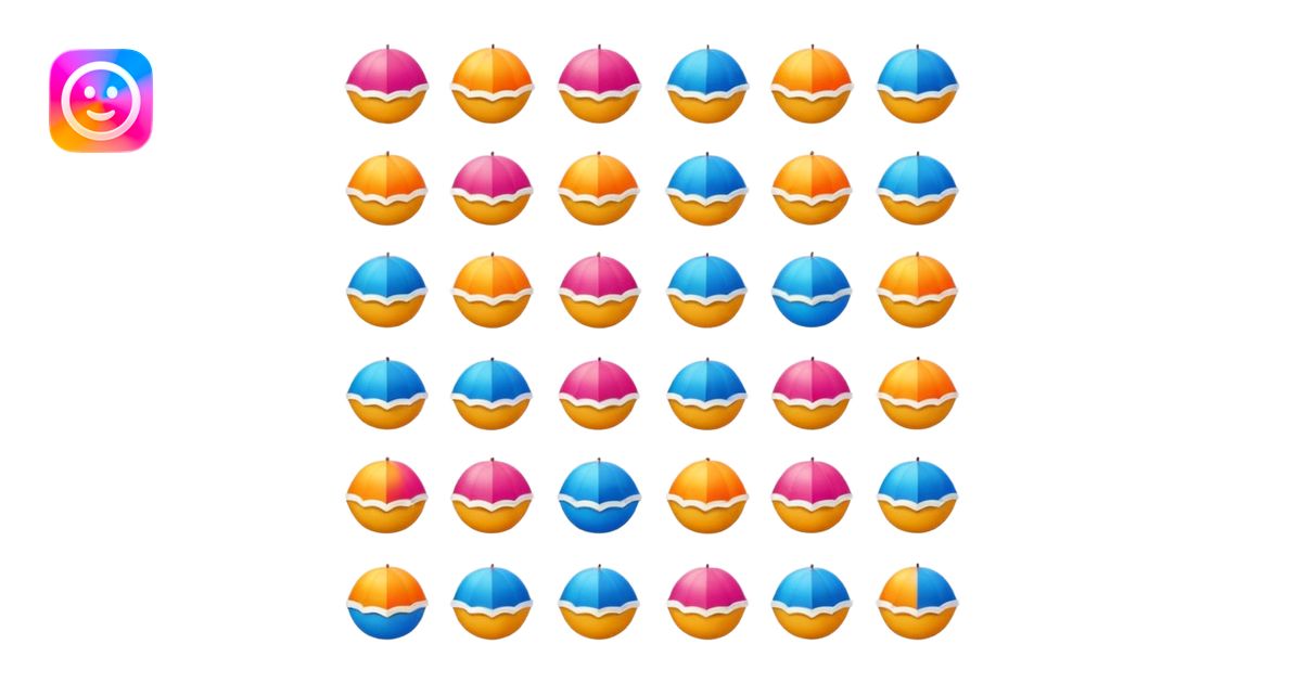Preppy emojis for summer beachy theme emoji | AI Emoji Generator