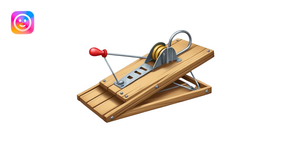 Simple Mouse trap emoji | AI Emoji Generator