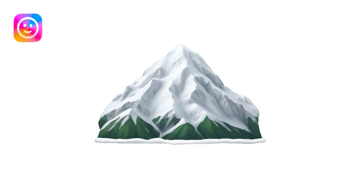 snowy mountain emoji | AI Emoji Generator