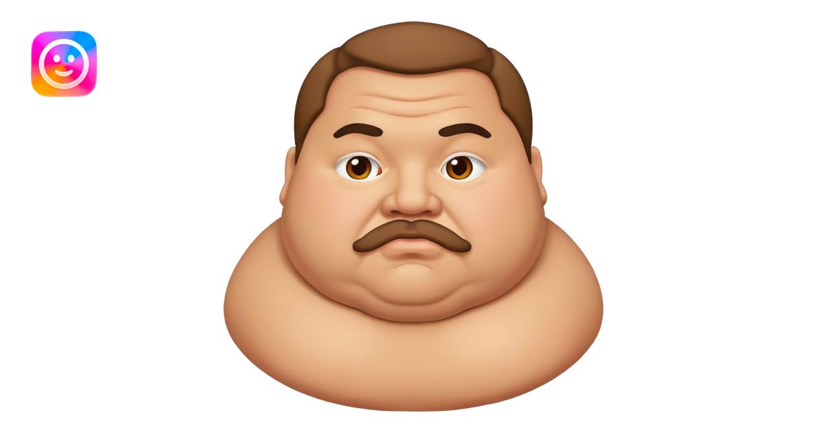 Fat man emoji | AI Emoji Generator