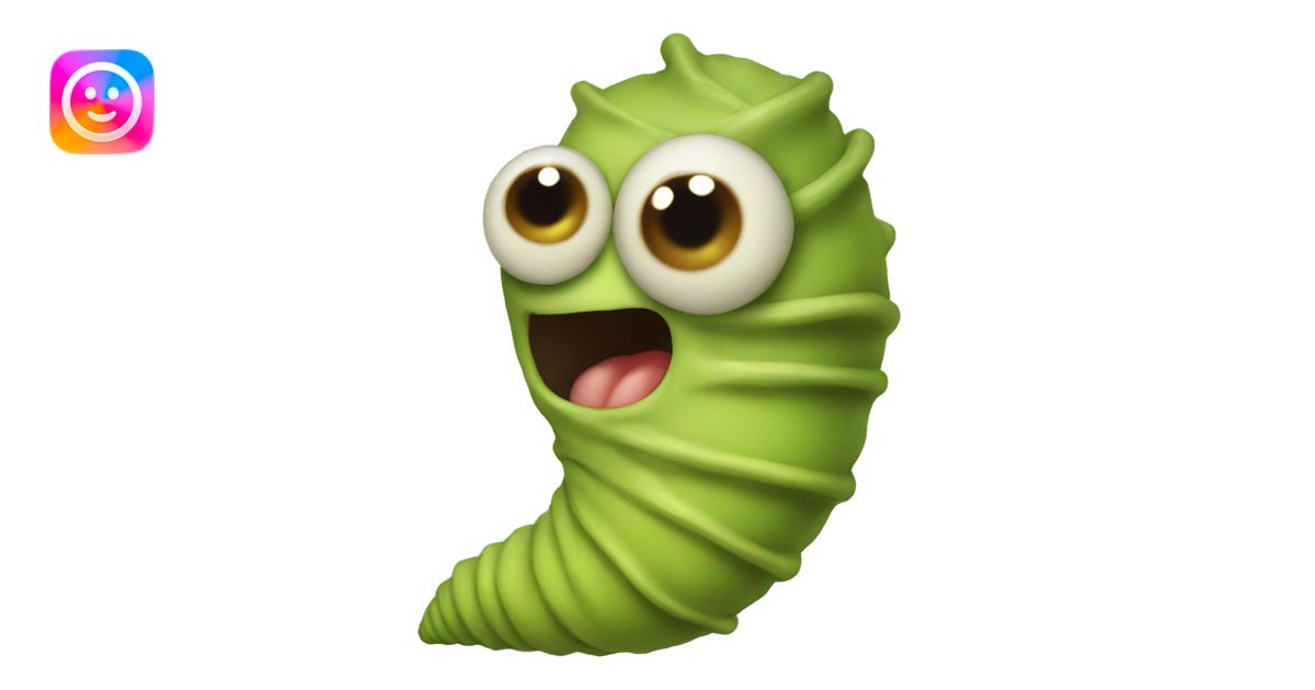 The larva emoji | AI Emoji Generator