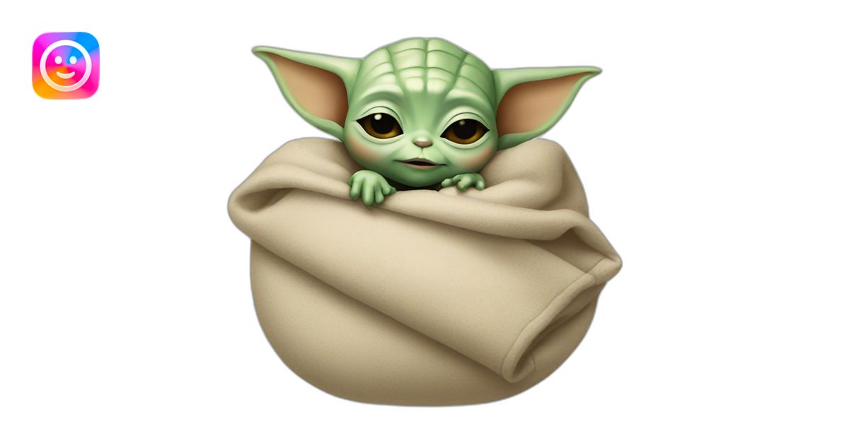 baby yoda sleeping emoji | AI Emoji Generator