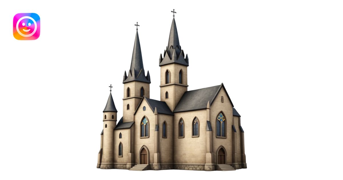 church with turret castle spire emoji | AI Emoji Generator