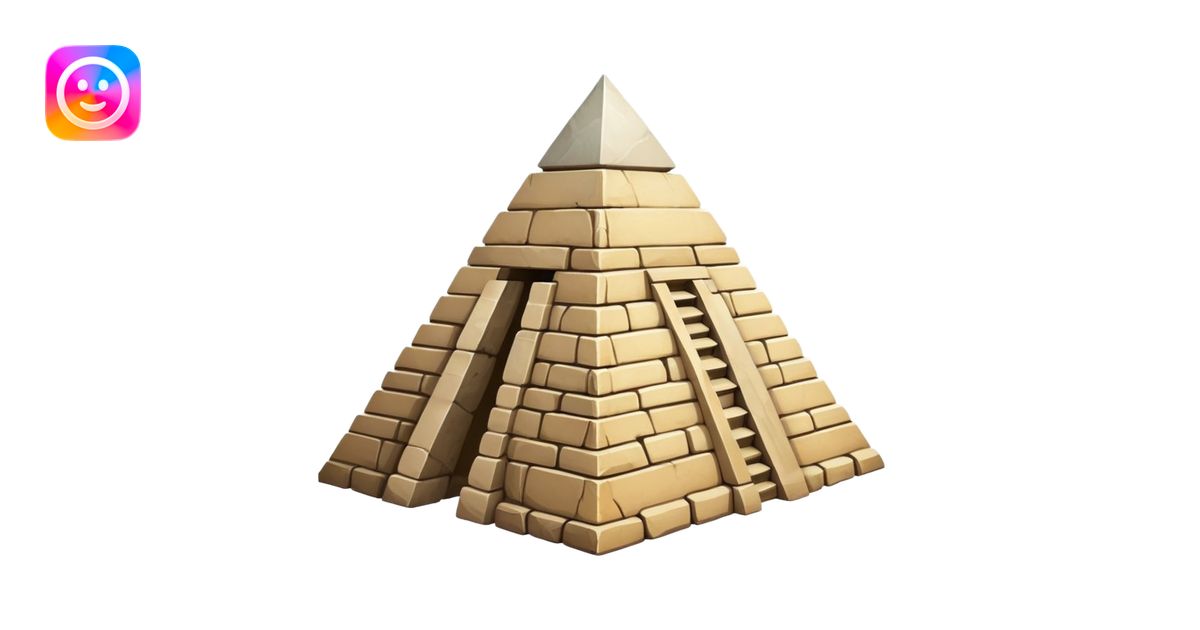 Pyramid emoji | AI Emoji Generator