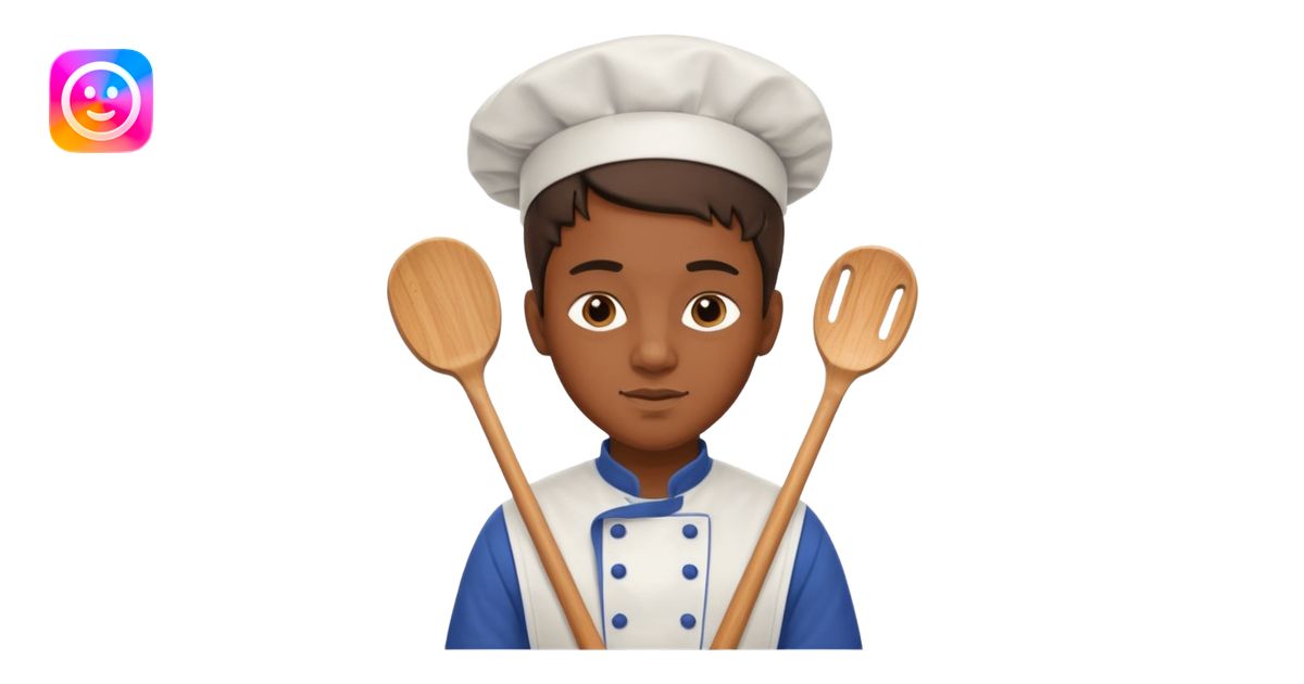 King Hockey player with chef apron emoji | AI Emoji Generator